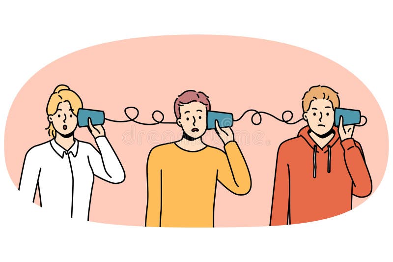 People Confused with Communication Problems Stock Vector - Illustration ...