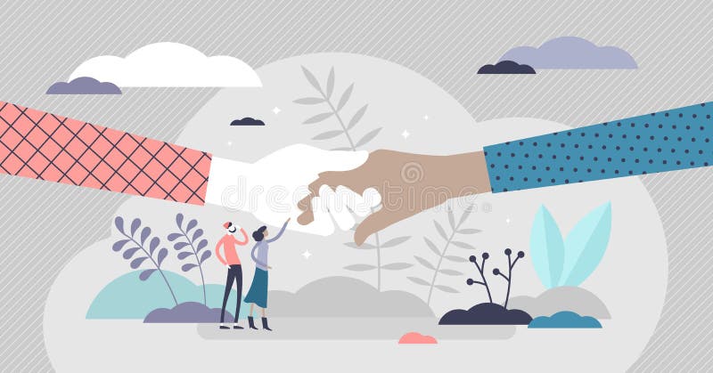 People Help Join Solve Bridge Puzzle Stock Vector - Illustration of ...