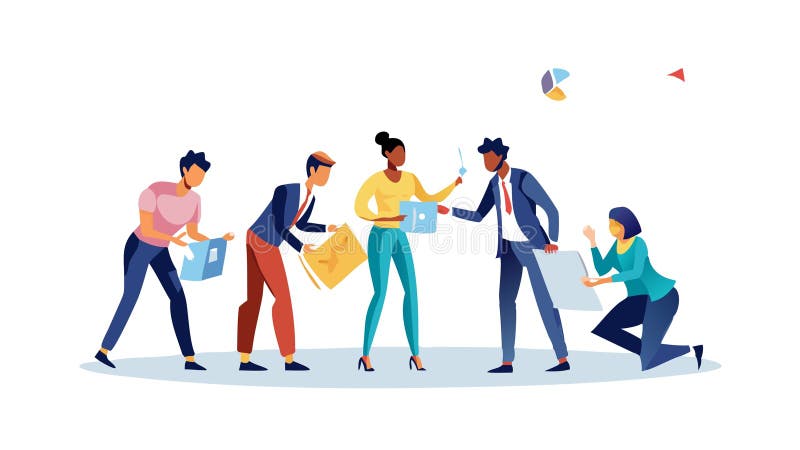 People Helping Each Other Build, Vector Design Generative AI Stock ...