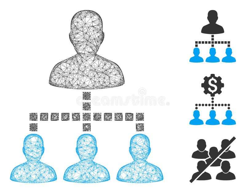 People Hierarchy Scheme, Corporate Teamwork Pyramide with Boss on Top ...
