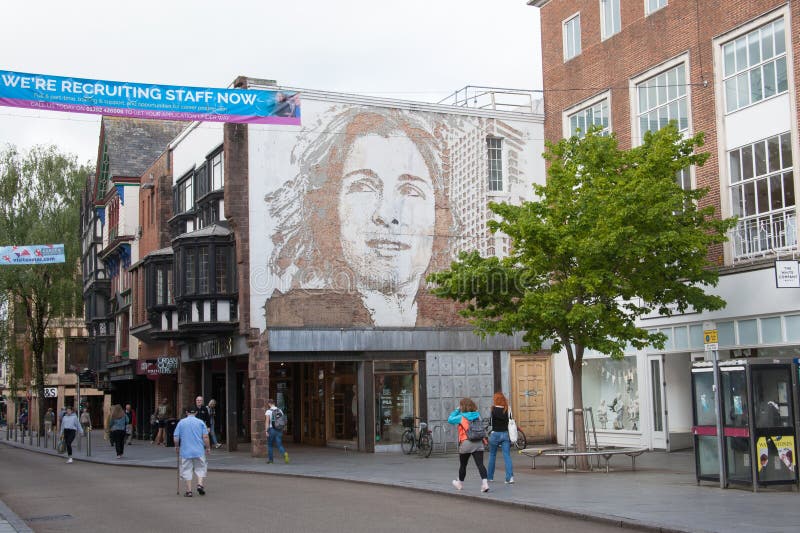 People on the High Street in Exeter, Devon in the UK Editorial Photo ...