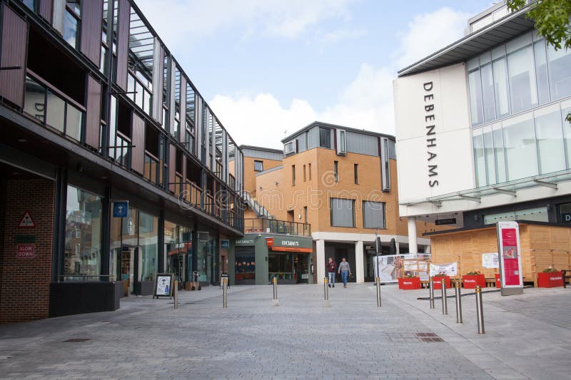People on the High Street in Exeter, Devon in the UK Editorial Stock ...