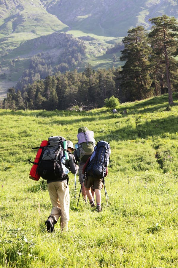 People in hike stock photo. Image of hikers, turn, climber - 10161960