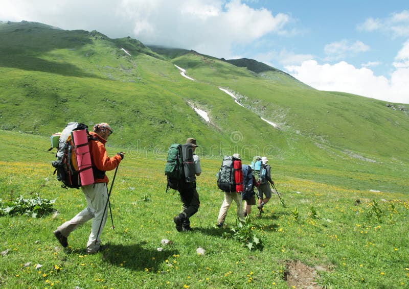 People in hike stock image. Image of backpacking, holidays - 5775907