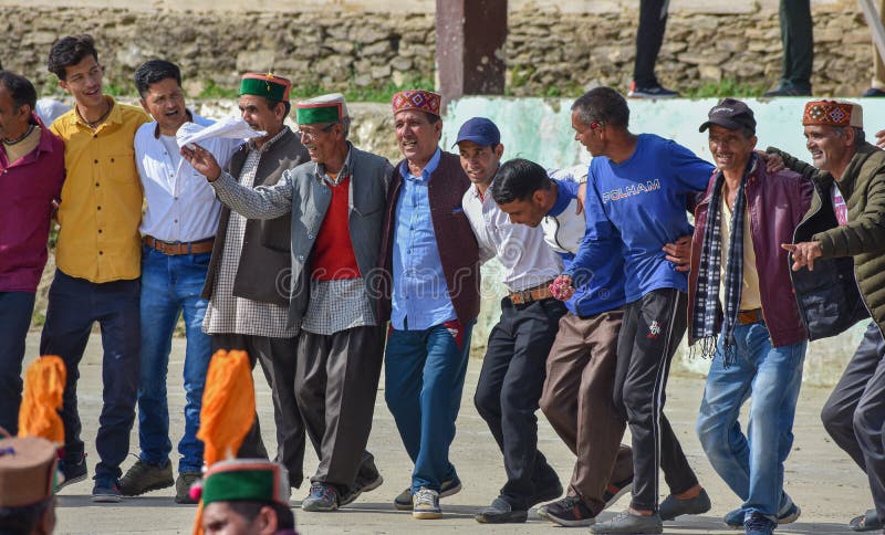 People of Himachal Pradesh Dancing Their Traditional Folk Dance Nati in ... People of Himachal Pradesh Dancing Their Traditional Folk Dance Nati in ...