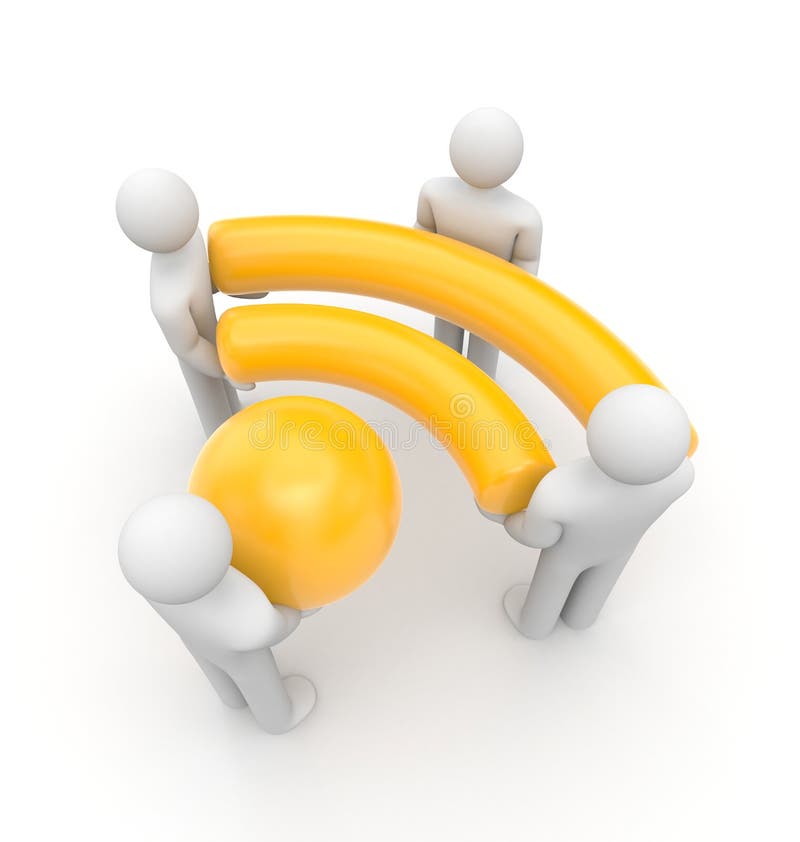 People getting connected. stock illustration. Illustration of ...