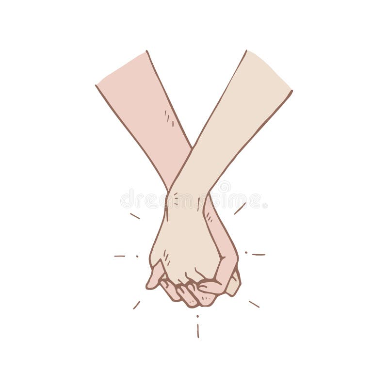 People Holding Hands Concept, Vector Illustration Stock Vector ...
