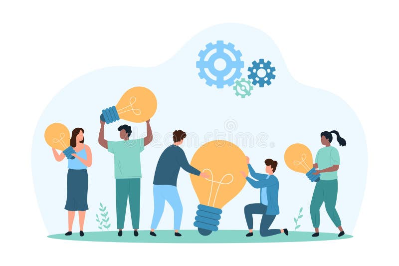 People Holding Light Bulbs, Success Tips and Creative Ideas Study and ...