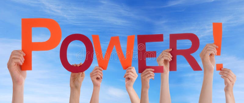 People Holding Power stock image. Image of outdoors, productivity ...