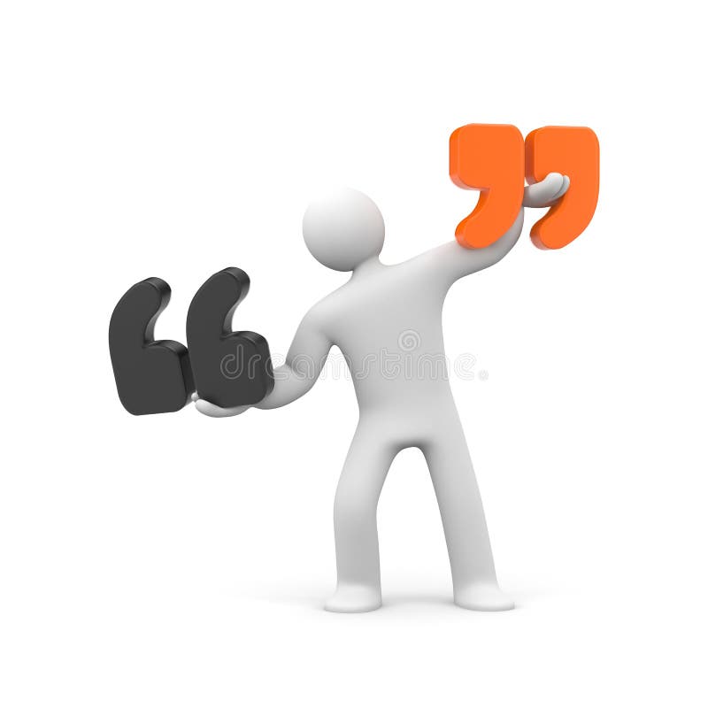 People Holding Signs of Quoting Stock Illustration - Illustration of ...