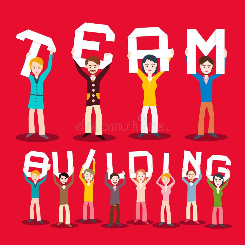 Team Building Concept. stock vector. Illustration of team - 139918896