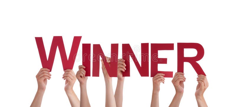 People Holding Winner stock photo. Image of caucasian - 38352764