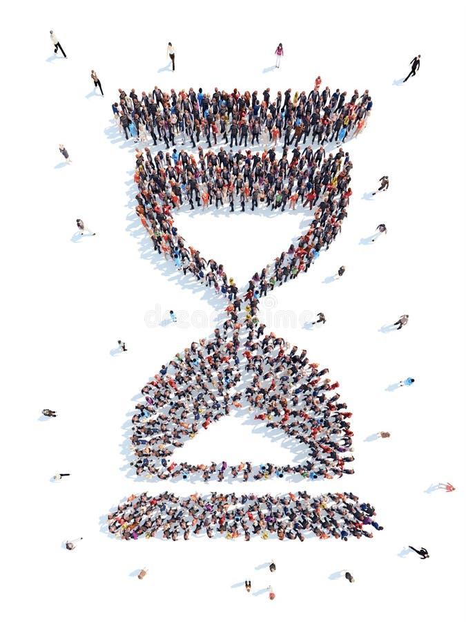 People in the Shape of Mans. Stock Illustration - Illustration of chart ...