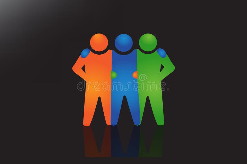 People Hugging Partners Logo Vector Stock Vector - Illustration of ...