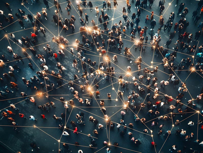 People Human Network Connections Stock Image - Image of communication ...
