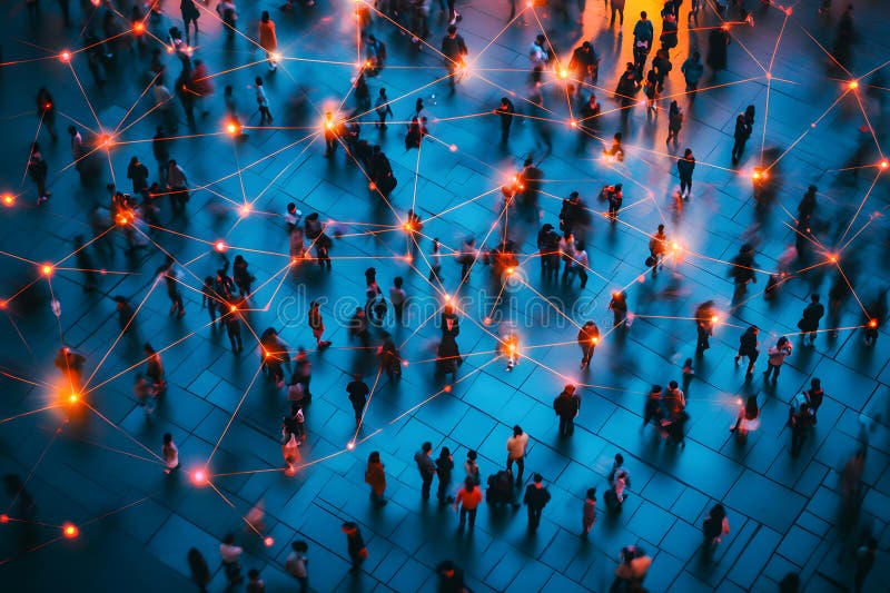 People Human Network Connections Stock Photo - Image of digital ...