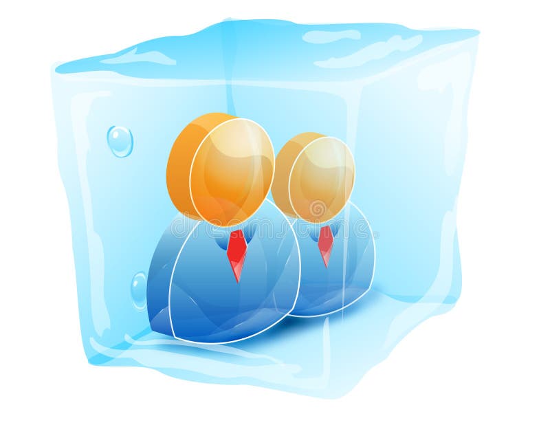 People in ice cube icon stock illustration. Illustration of block ...
