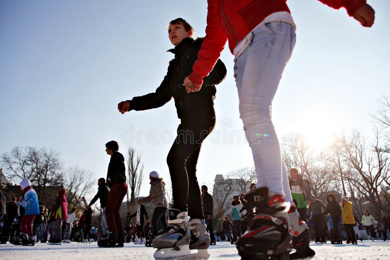 The Skating Rink stock image. Image of blur, balance, cold - 4080517