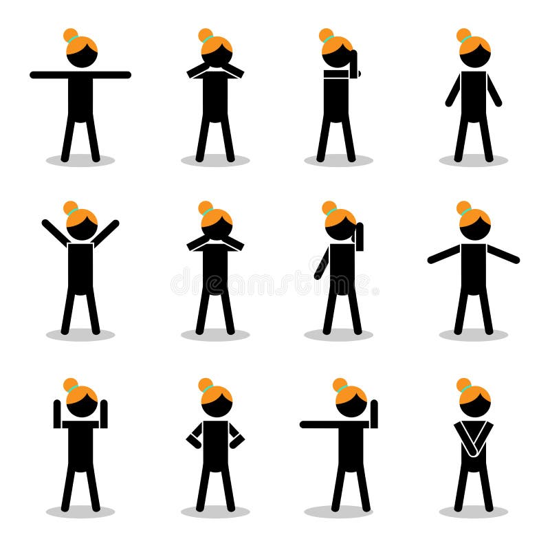 People icon in action stock vector. Illustration of athlete - 45674735