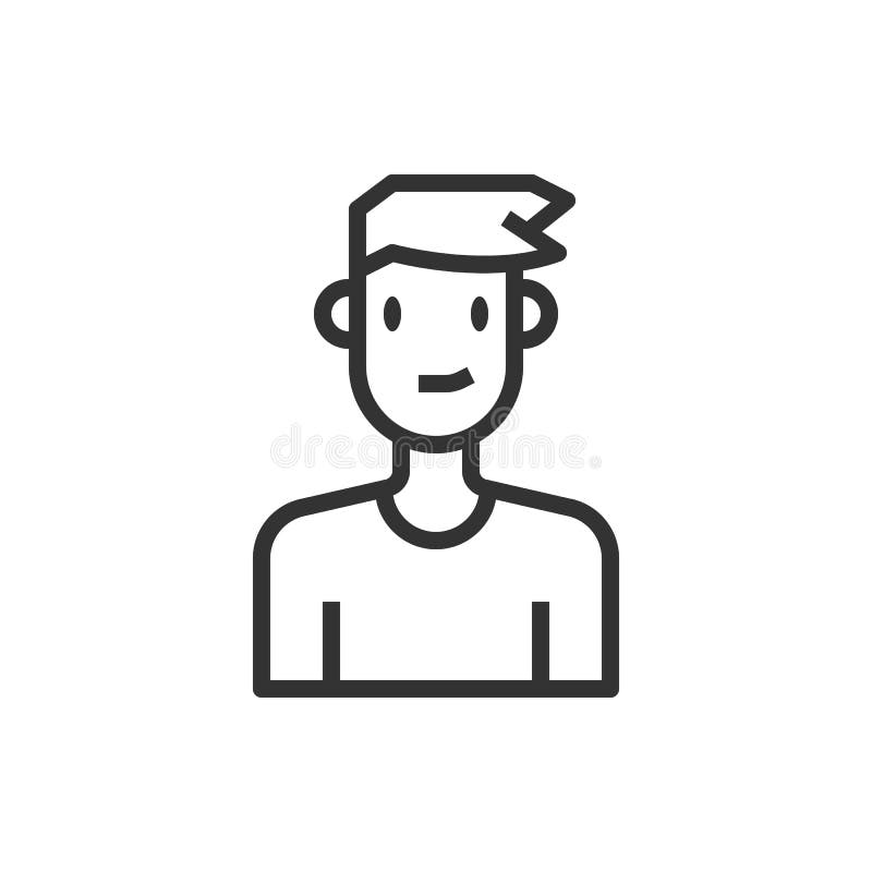People Icon Boy Vector Illustration Stock Vector - Illustration of ...