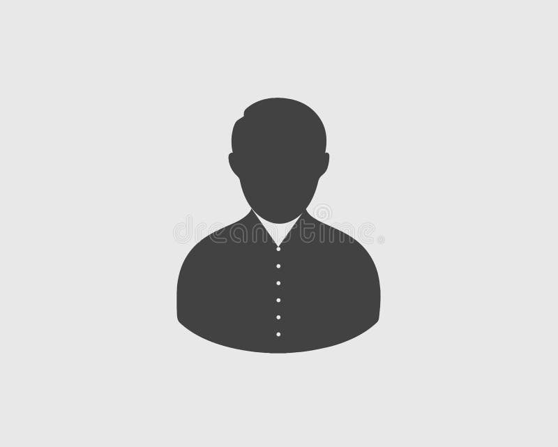 People Icon on Gray Background Stock Vector - Illustration of male ...