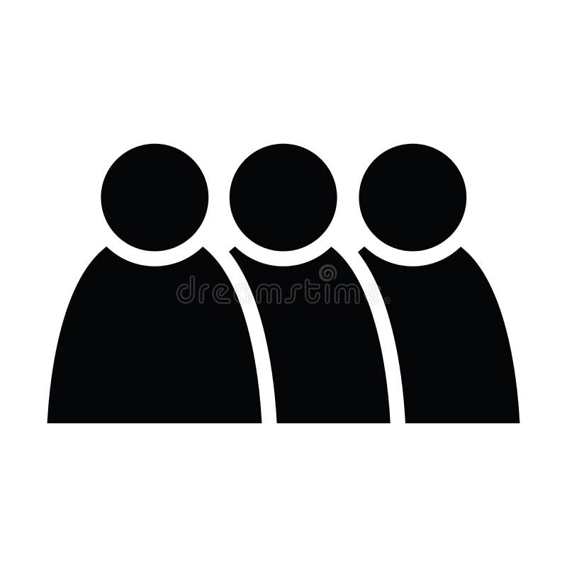 6 People Icon. Group of Persons. Simplified Human Pictogram Stock ...