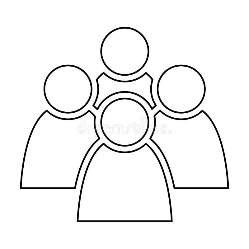 6 People Icon. Group of Persons. Simplified Human Pictogram Stock ... 6 People Icon. Group of Persons. Simplified Human Pictogram Stock ...