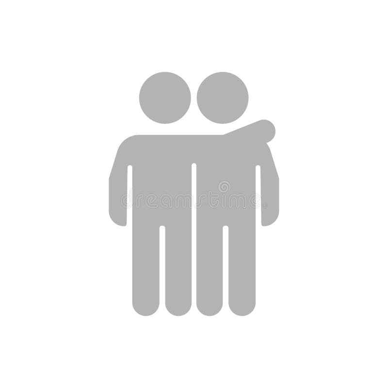 People Icon, Hug Concept, Vector Illustration Stock Vector ...