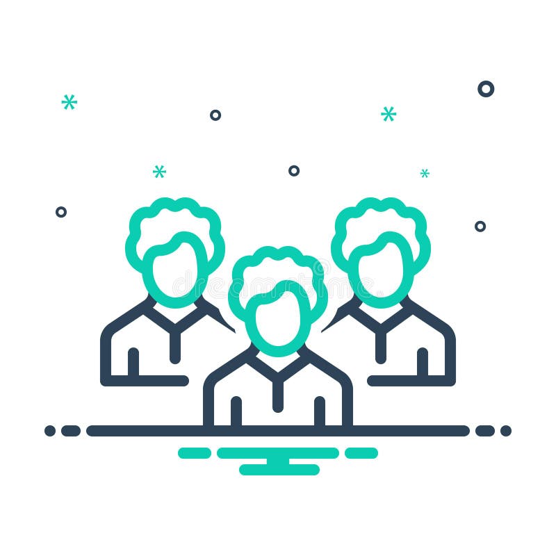 Mix Icon for People, Human Beings and Humans Stock Illustration ...
