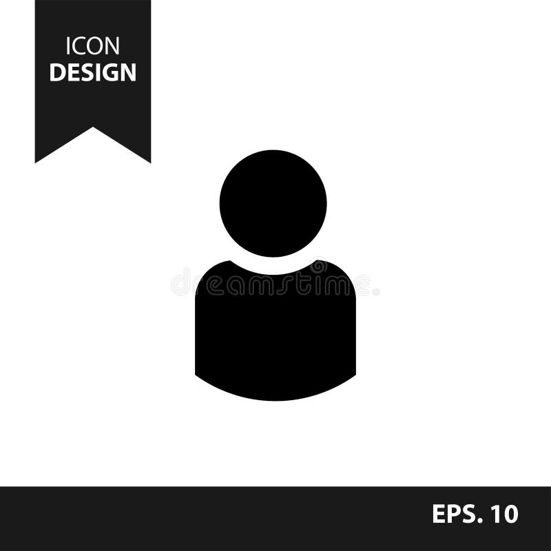 People Icon, Isolated. Flat Design on White Background Stock Vector ...