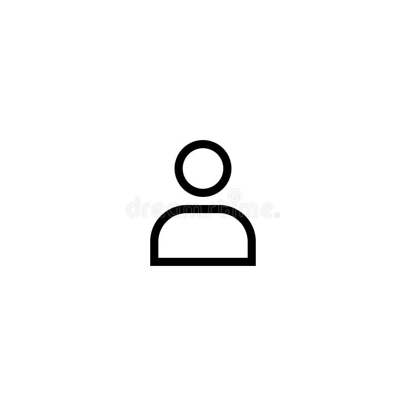 People Icon Line Person Vector Stock Vector - Illustration of vector ...