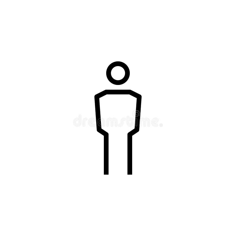 People Icon Line Person Vector Stock Vector - Illustration of group ...