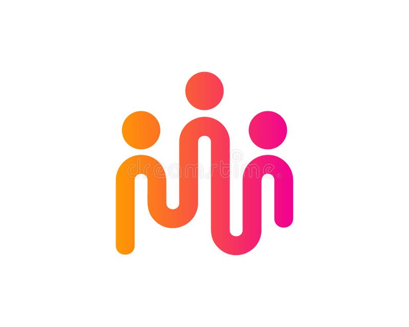 People Icon Logo Design Element Stock Vector - Illustration of connect ...