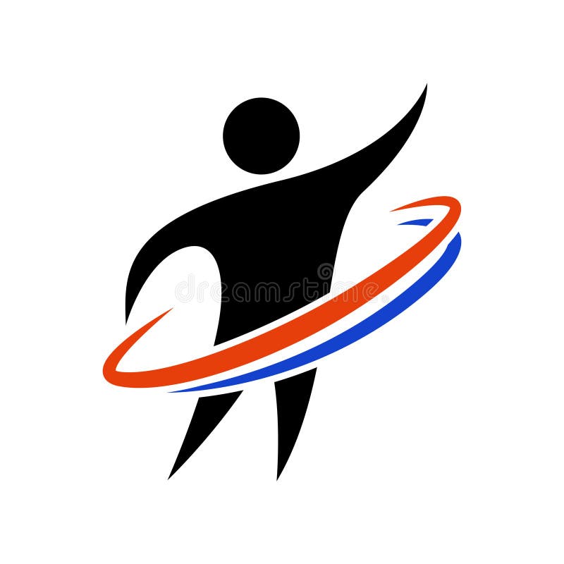 People Icon. Man Figure Symbol. Design Element. Logo Progress Man Icon ...