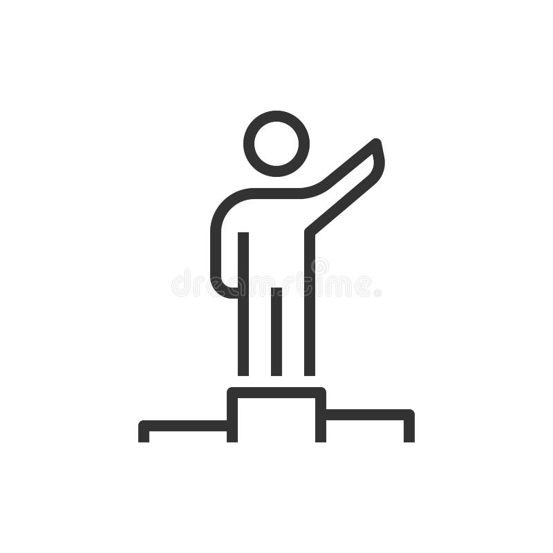People Icon Raise One`s Hand Business Vector Stock Vector ...