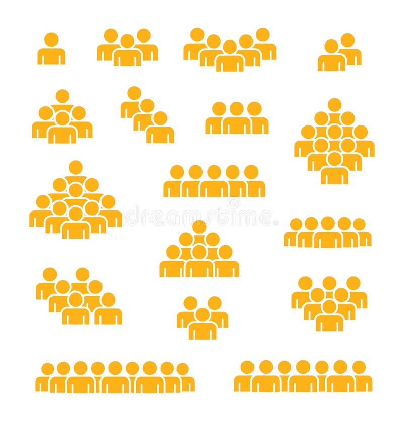 People icon set stock vector. Illustration of community - 303281127