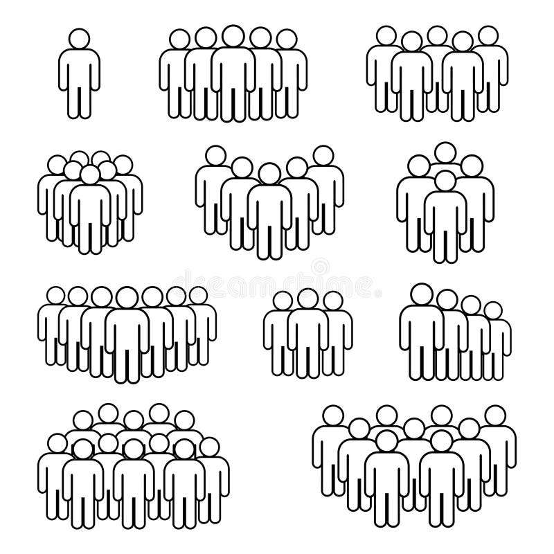 People icon set stock vector. Illustration of community - 303281842