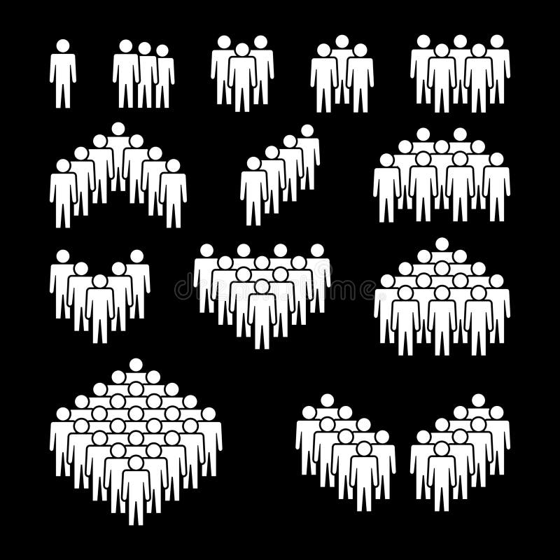 People icon set stock vector. Illustration of white - 316542268