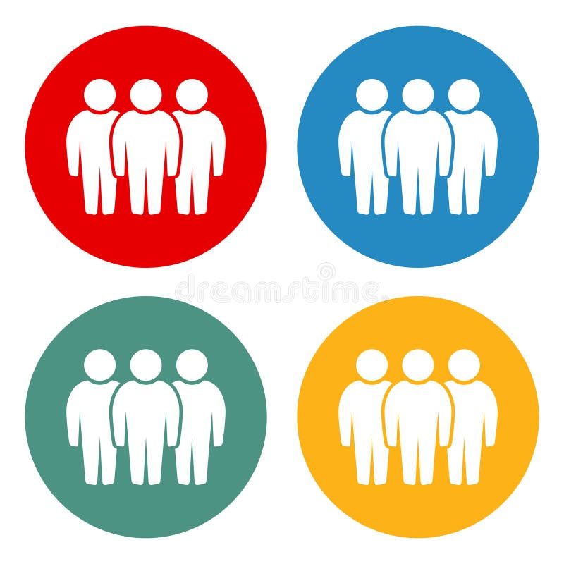 People icon set. stock illustration. Illustration of graphics - 374527032