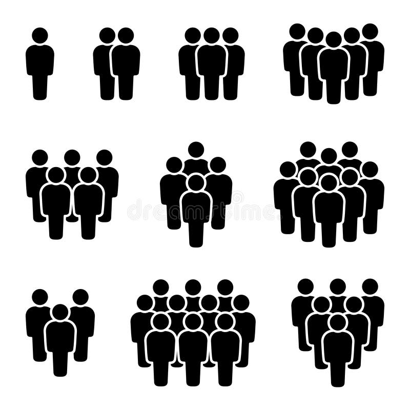 People icon set stock vector. Illustration of person - 302543935