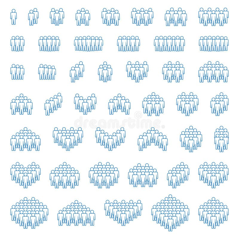 People icon set stock vector. Illustration of crowd - 316318089