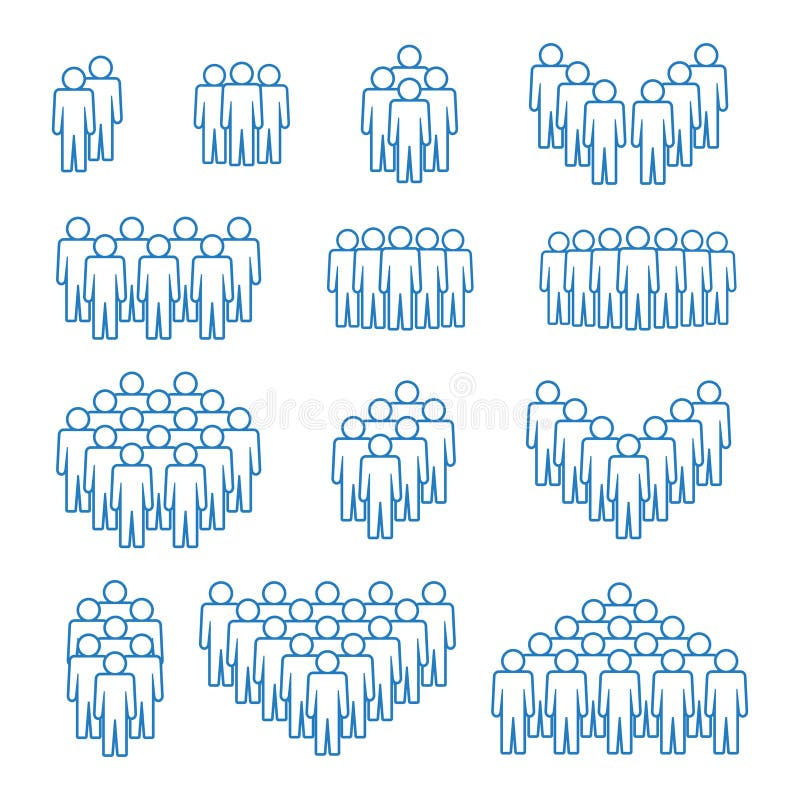 People icon set stock vector. Illustration of crowd - 316318097