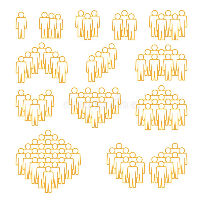 People icon set stock vector. Illustration of crowd - 316318345