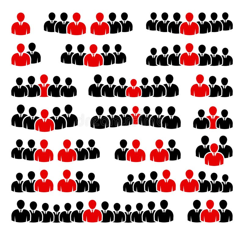 People icon set. stock vector. Illustration of people - 345935484