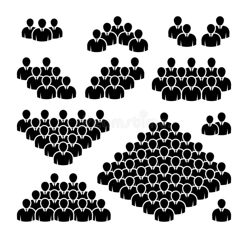 People icon set. stock vector. Illustration of organization - 345937566