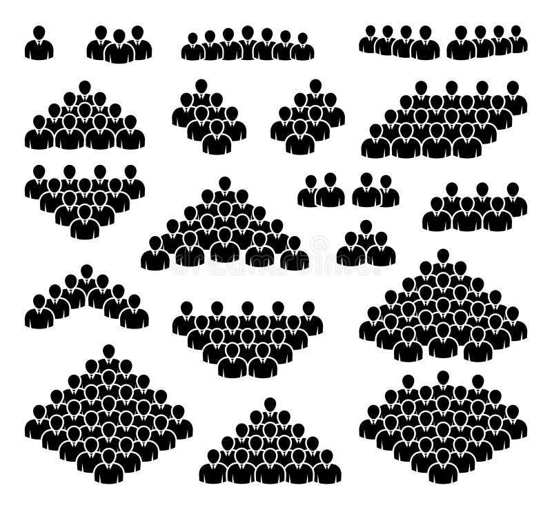 People icon set. stock vector. Illustration of vector - 345937578