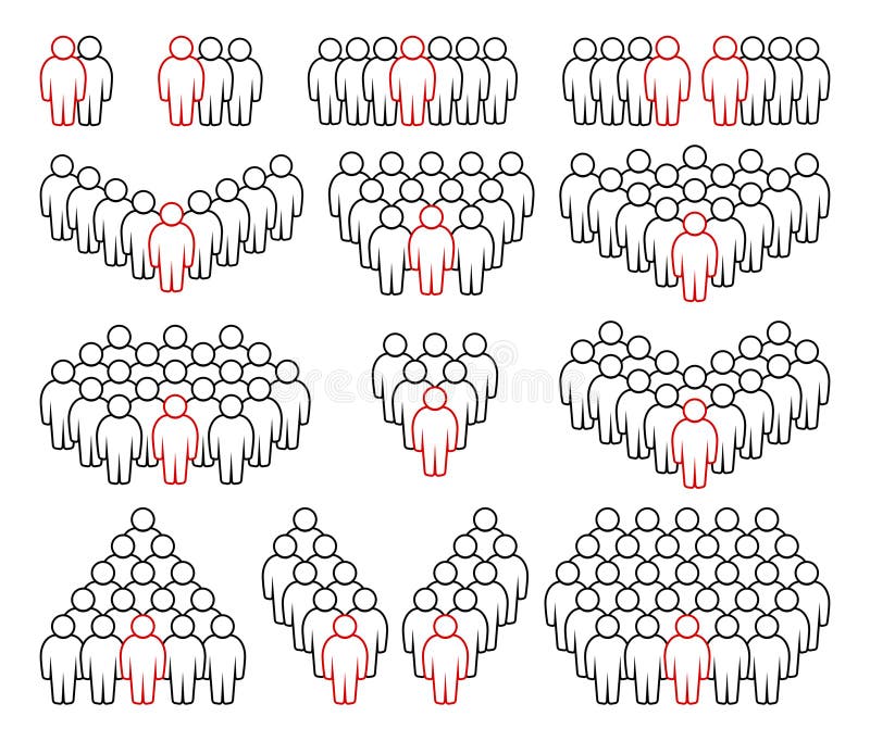 People icon set. stock illustration. Illustration of organization ...