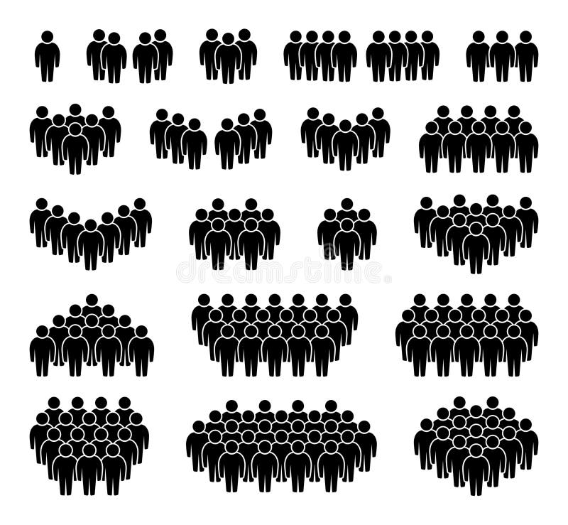 People icon set. stock illustration. Illustration of team - 374521797