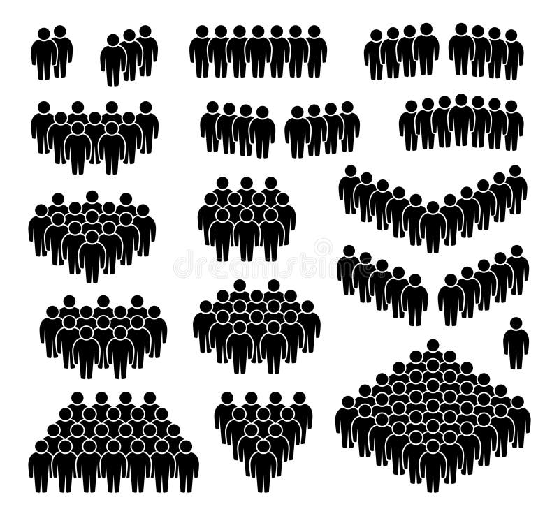 People icon set. stock illustration. Illustration of symbol - 374521798