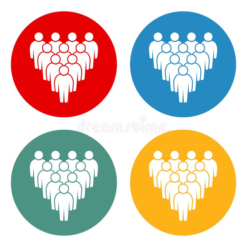 People icon set. stock illustration. Illustration of white - 374527057